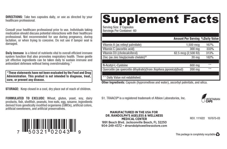 Daily Immune and Seasonal Relief – Dr. Randolph's Wellness Store